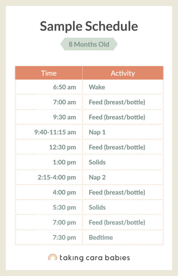 8 Month Old Sleep Schedule | Taking Cara Babies