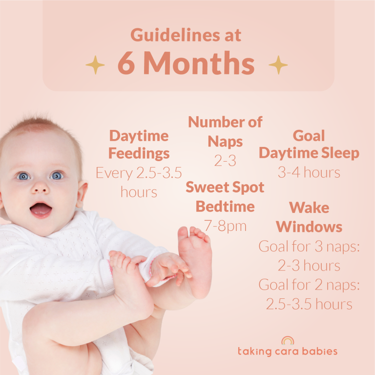 6 Month Old Sleep Schedule | Taking Cara Babies
